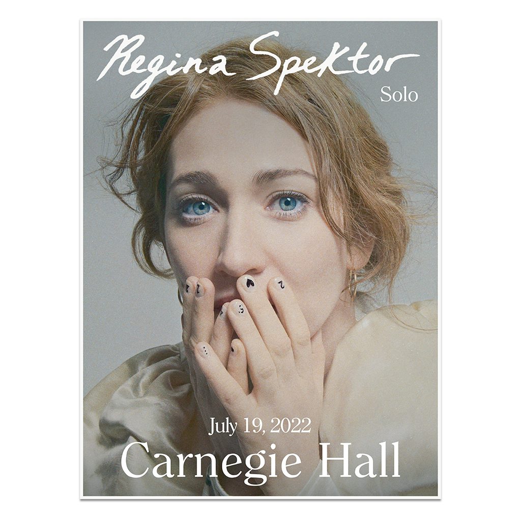 Regina Spektor New York City Carnegie Hall Poster - July 19, 2022