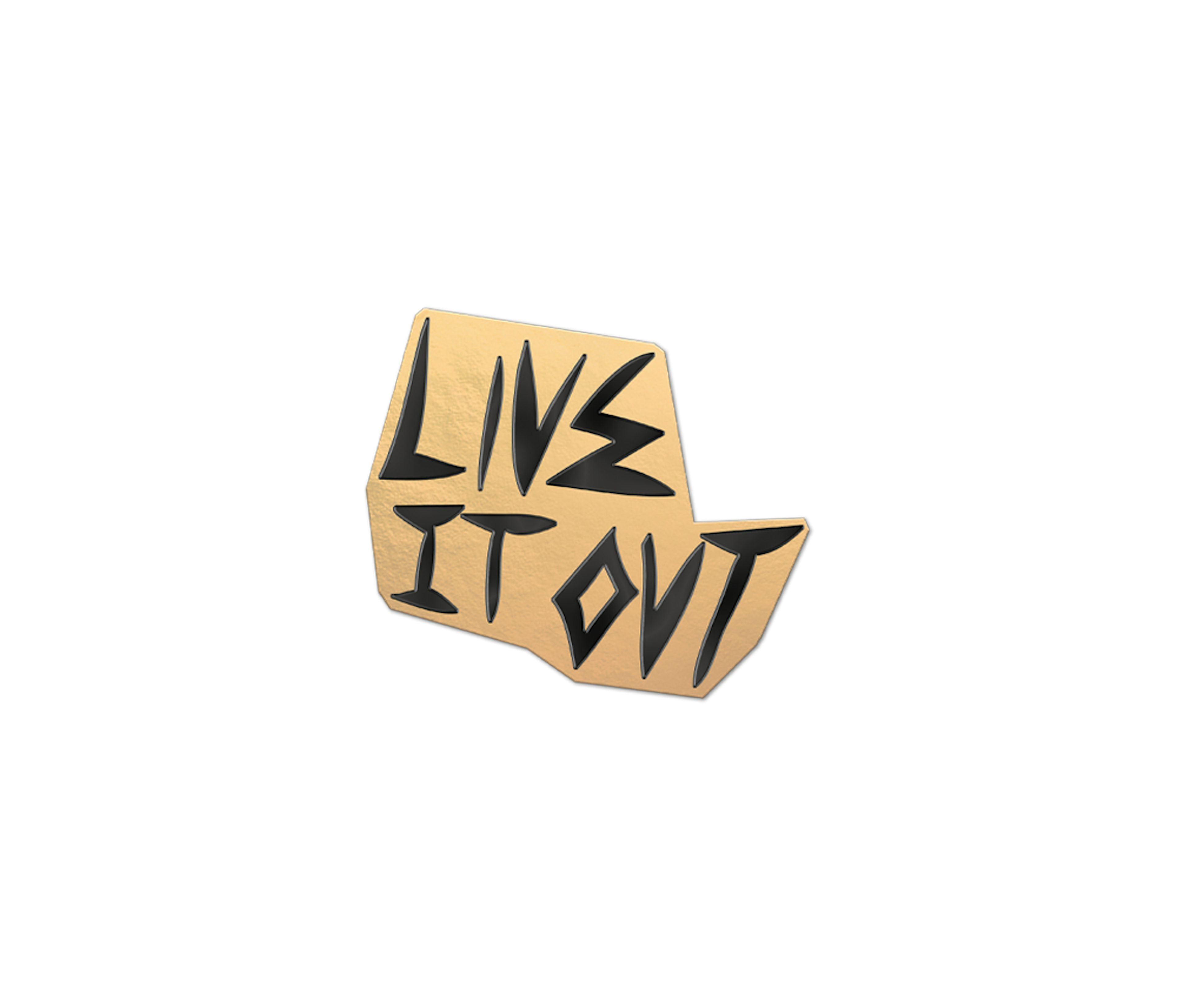 Metric Live It Out Lapel Pin Limited Edition