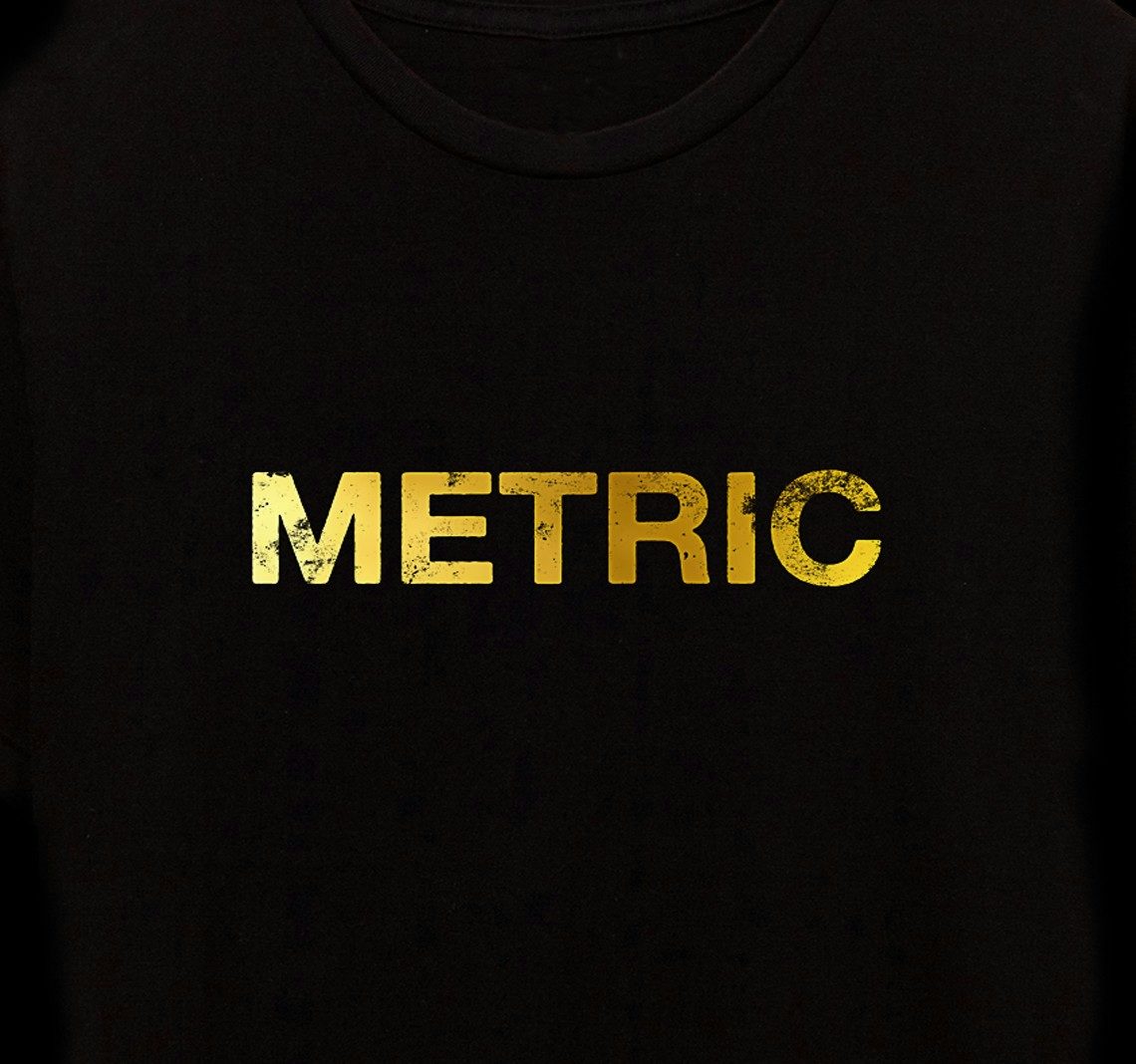 Metric Logo Gold Foil PrintExclusive Tee