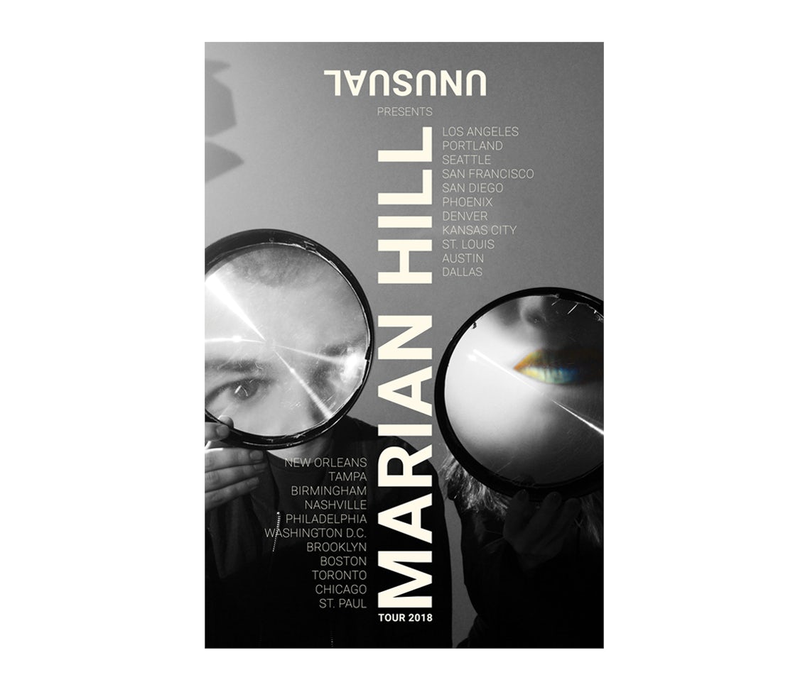 Marian Hill 2018 Unusual Tour Poster