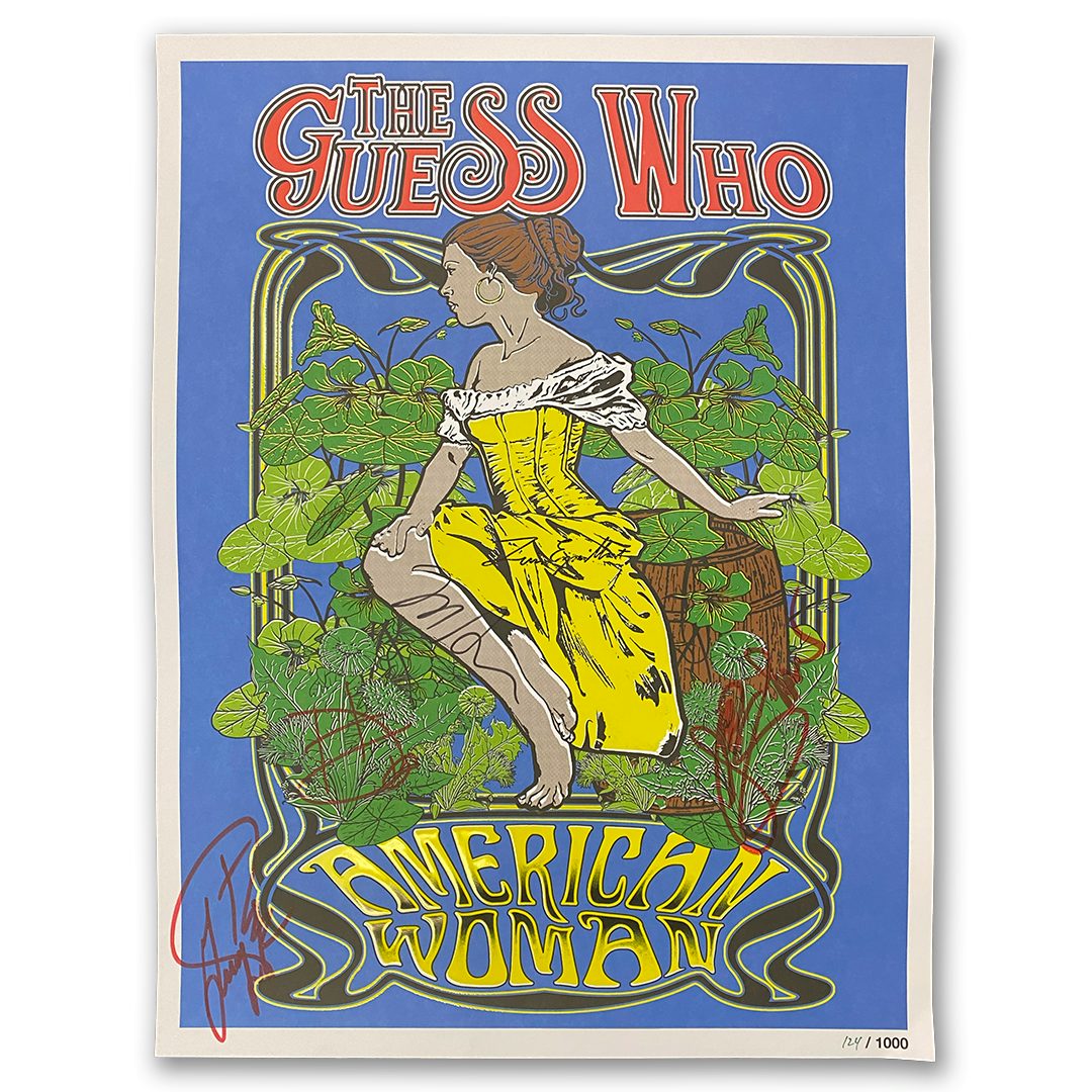The Guess Who "American Woman 2023" AUTOGRAPHED Poster