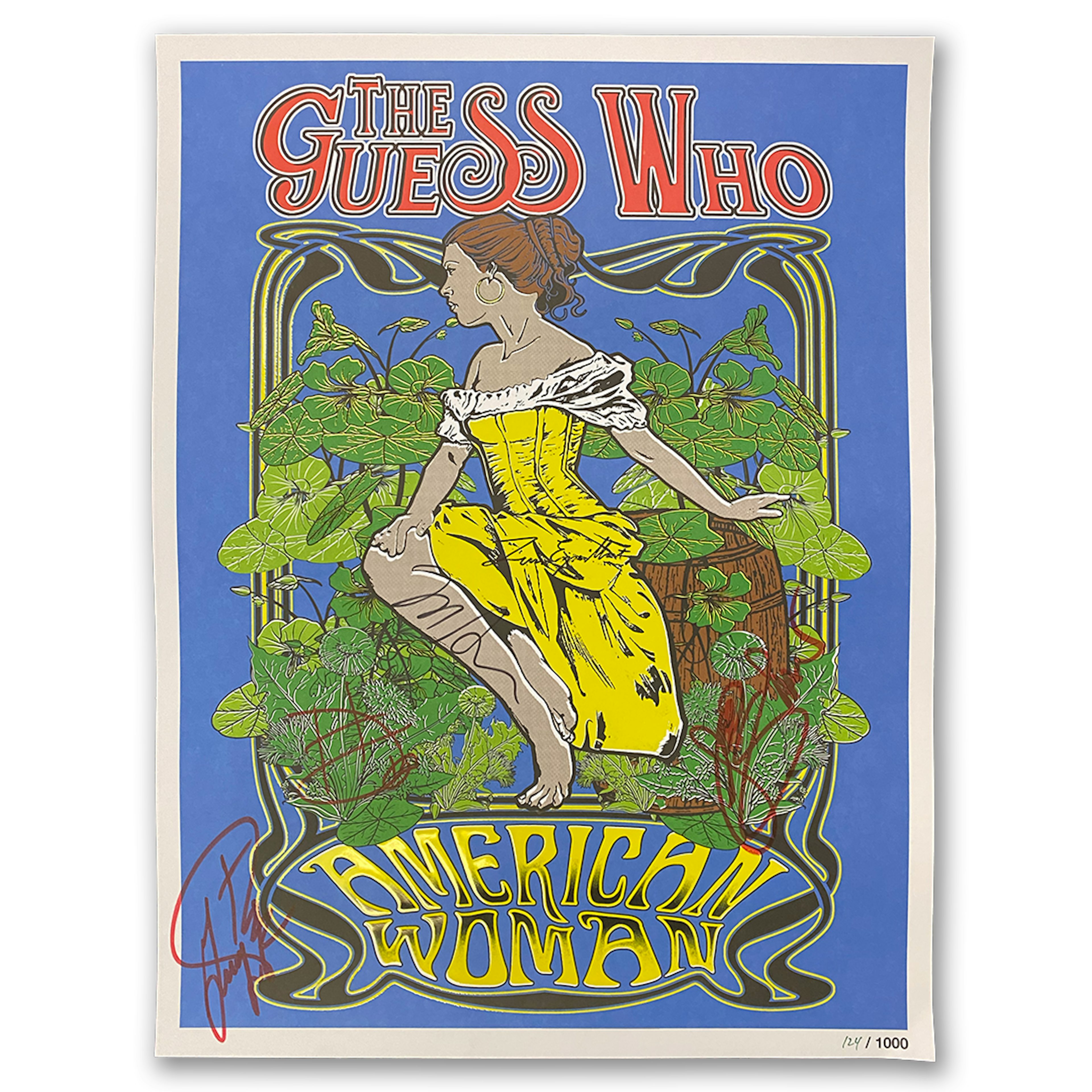 The Guess Who "American Woman 2023" AUTOGRAPHED Poster