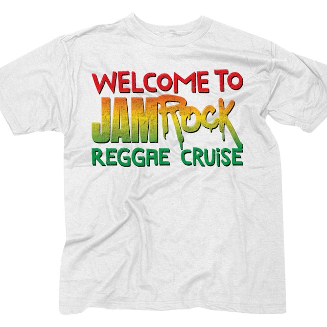 Welcome To Jamrock 2016 "Stacked Logo" White T-Shirt