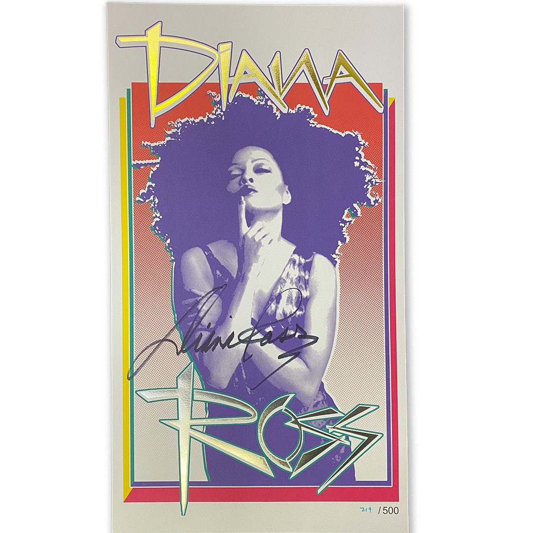 Diana Ross "Cover Page" AUTOGRAPHED Limited Edition Poster