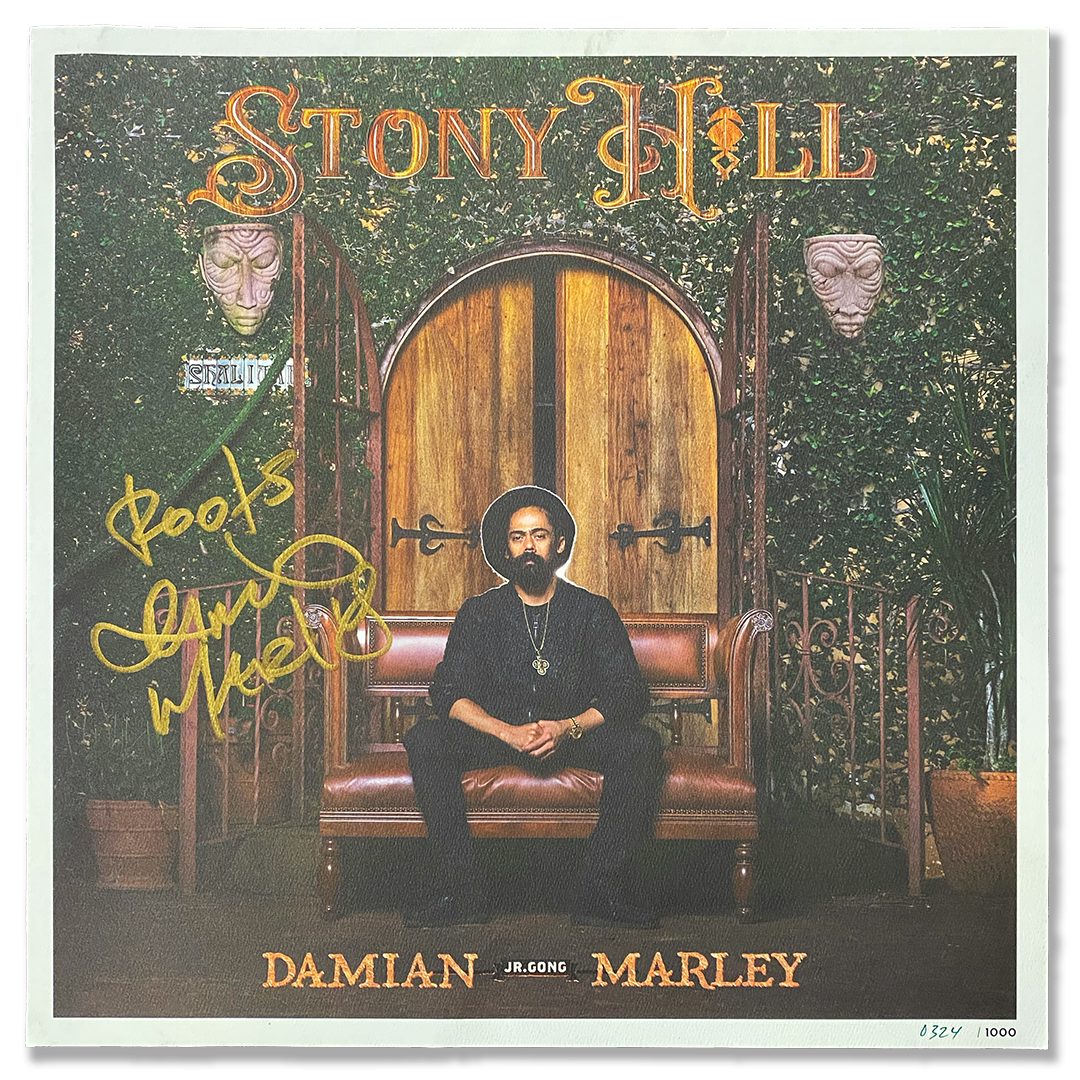 Damian Marley "Stony Hill" AUTOGRAPHED Limited Edition Poster