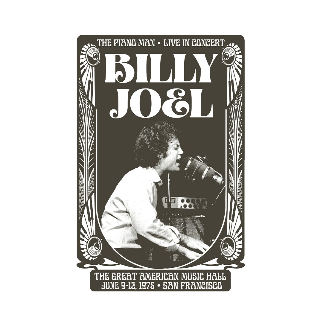 Billy Joel "Great American Music Hall" Poster