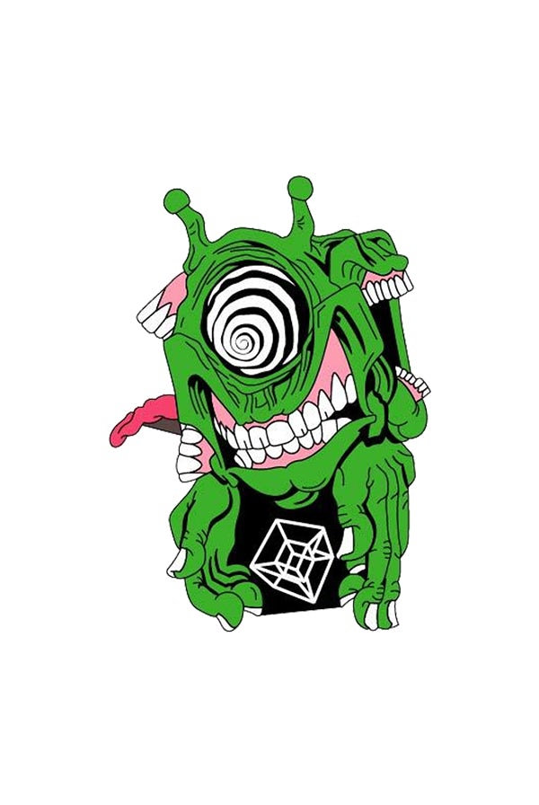 Subtronics x Aaron Brooks Green Cyclops Enamel Pin