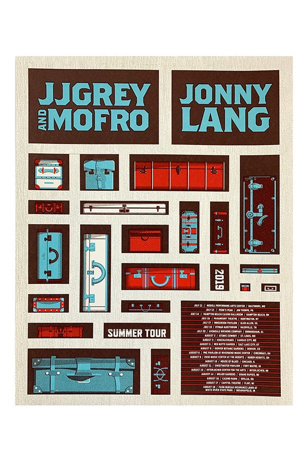 JJ Grey & Mofro JJ Grey / Jonny Lang 2019 Summer Tour Poster