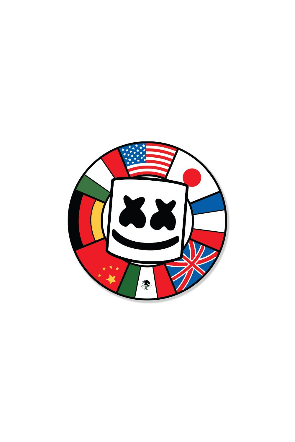 Marshmello Mello World Sticker