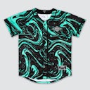 SLANDER SPACEMAN JERSEY - TEAL/BLACK MARBLE