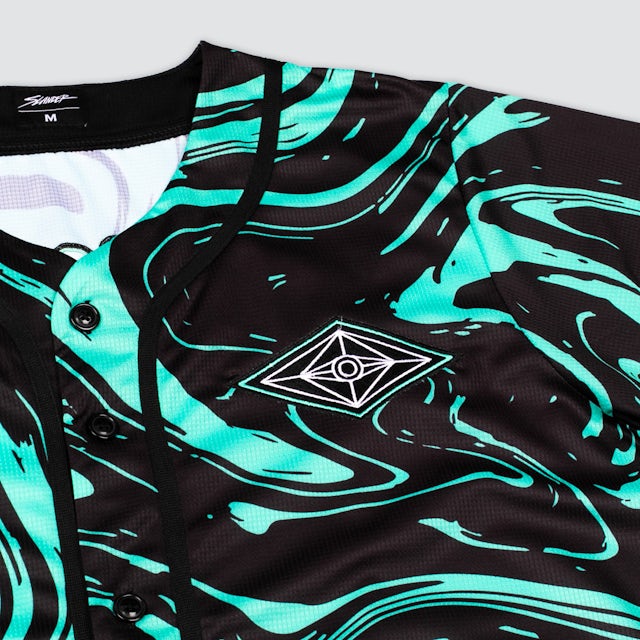 SLANDER SPACEMAN JERSEY - TEAL/BLACK MARBLE