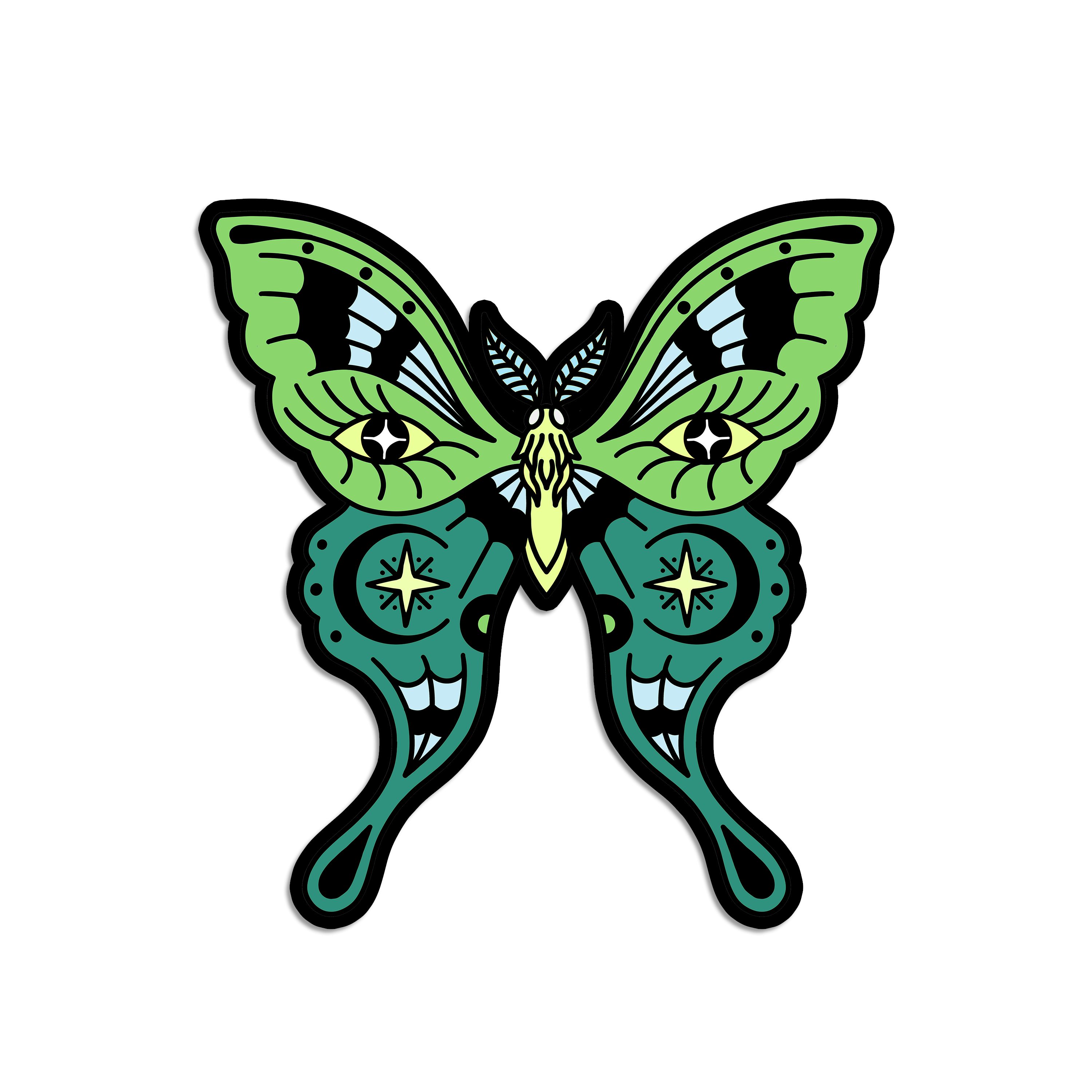 MOTHICA Moth Sticker