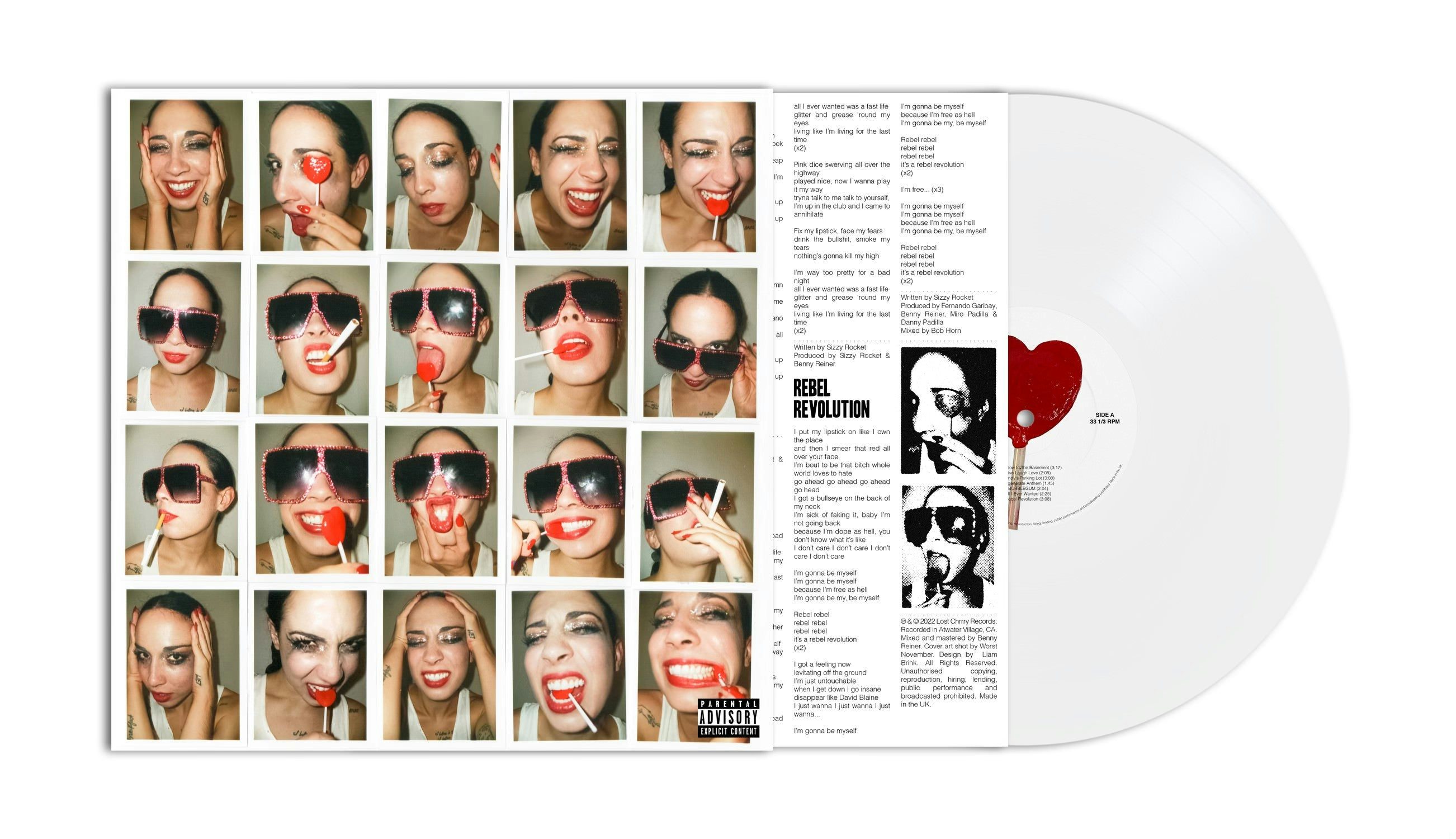 Sizzy Rocket Live Laugh Love - Limited Edition White Vinyl (Pre-Order)