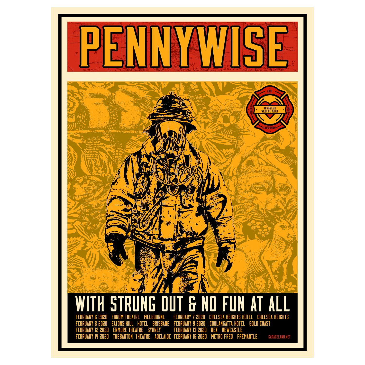 Pennywise 2020 Screenprinted Tour Poster (Limited Edition)