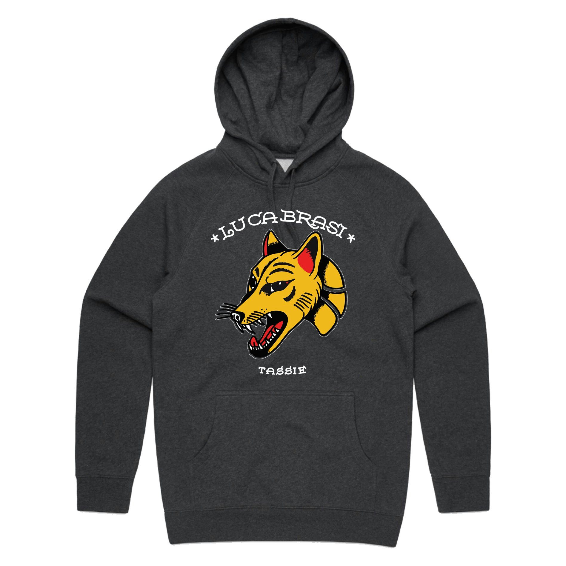 Luca Brasi Tiger Hoodie (Asphalt Marle)