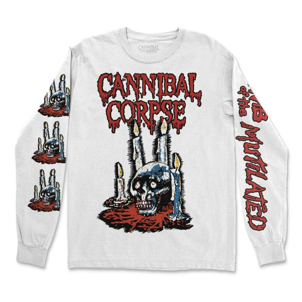 Cannibal Corpse Ritual Candles Long Sleeve (White)