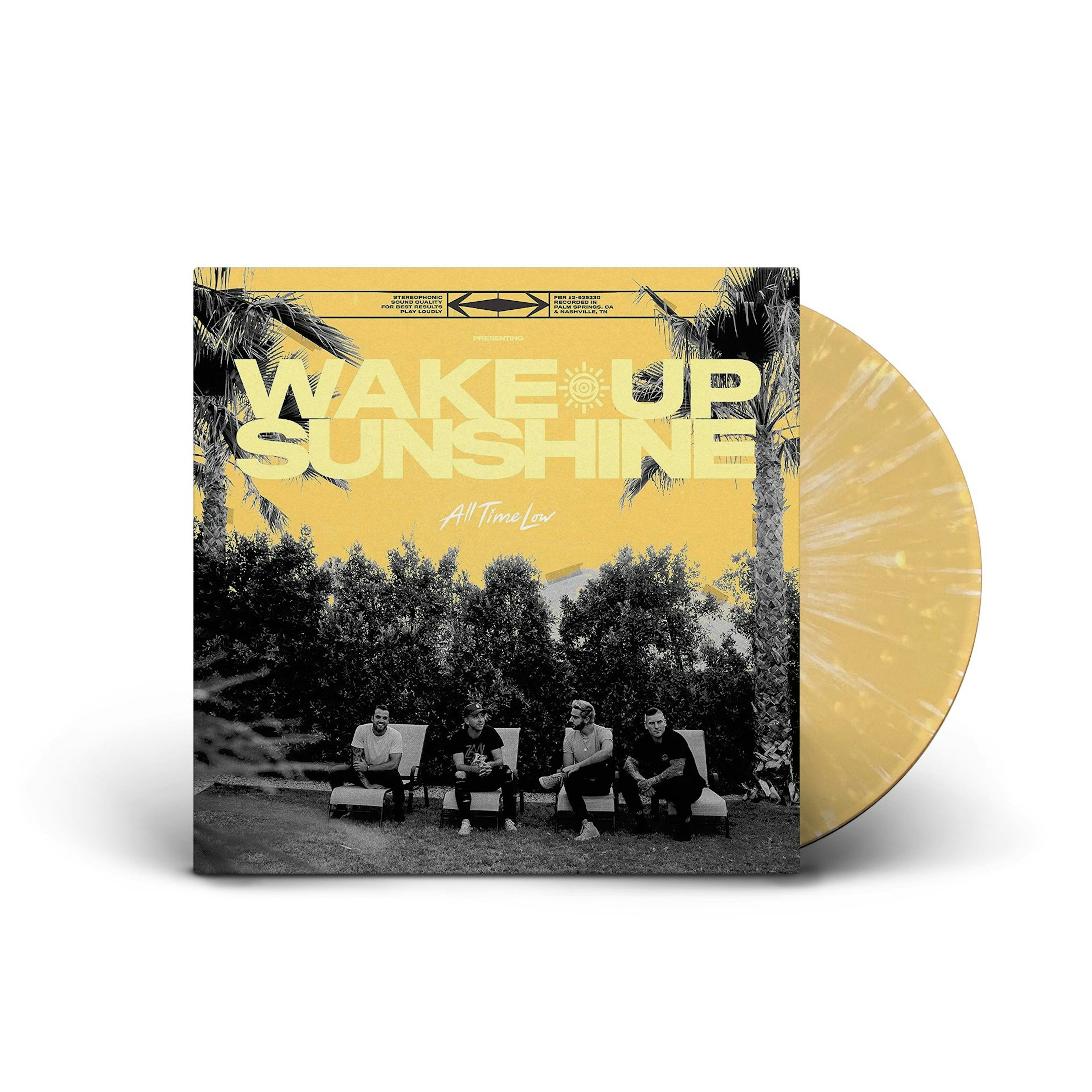 All Time Low Wake Up, Sunshine LP (Custard w/ White Splatter Vinyl)
