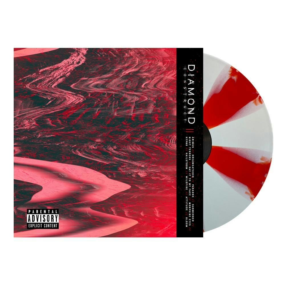 Diamond Construct Vinyl (White & Transparent Red Cornetto)