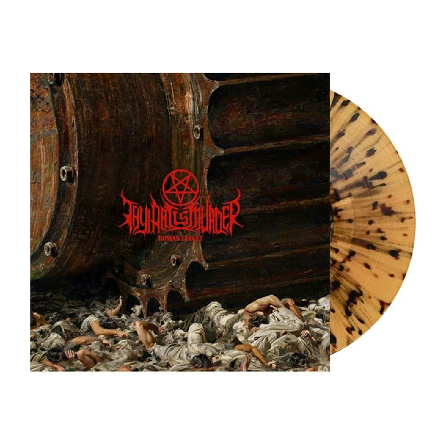 Thy Art Is Murder Human Target LP (Beer w/ Black Splatter Vinyl)