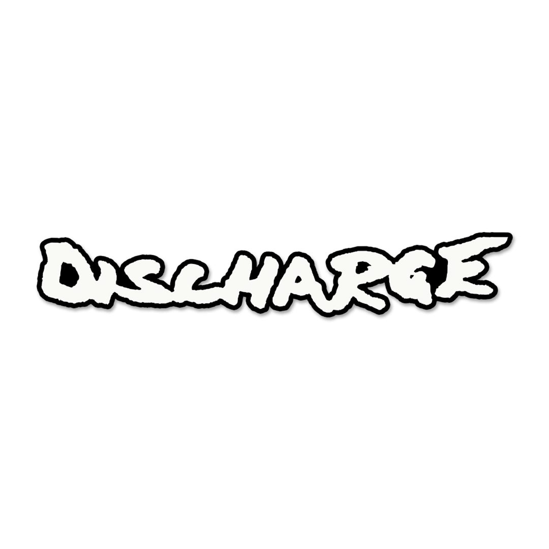 Discharge Logo Die Cut Sticker