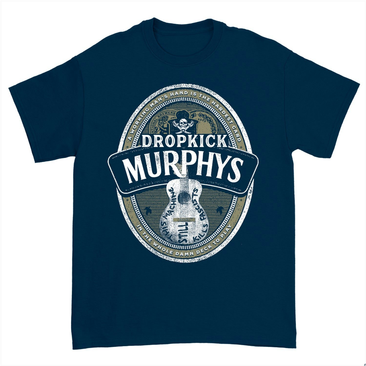 Dropkick Murphys Beer Label T-Shirt (Navy)