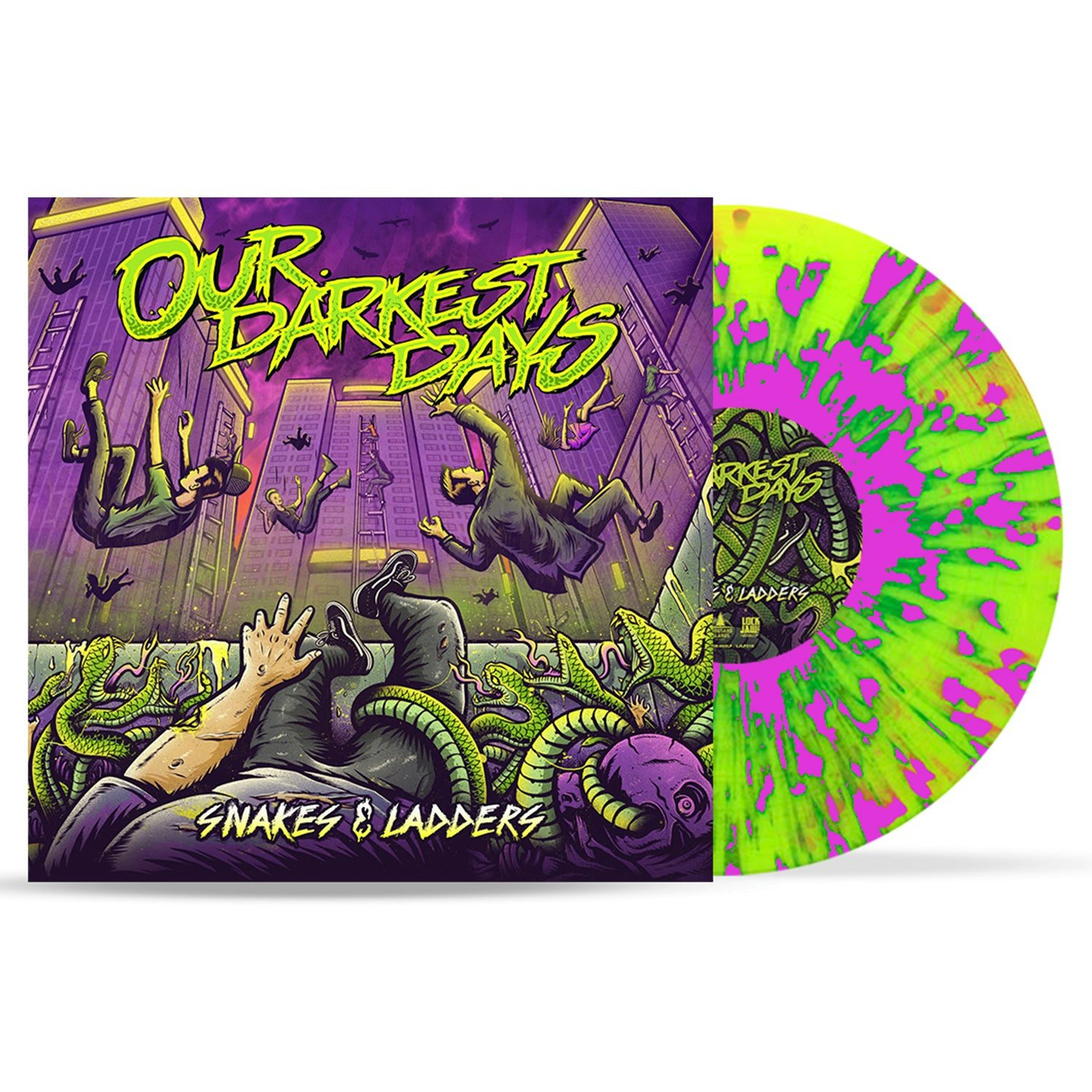 Our Darkest Days Snakes & Ladders LP (Snake Bite Vinyl)