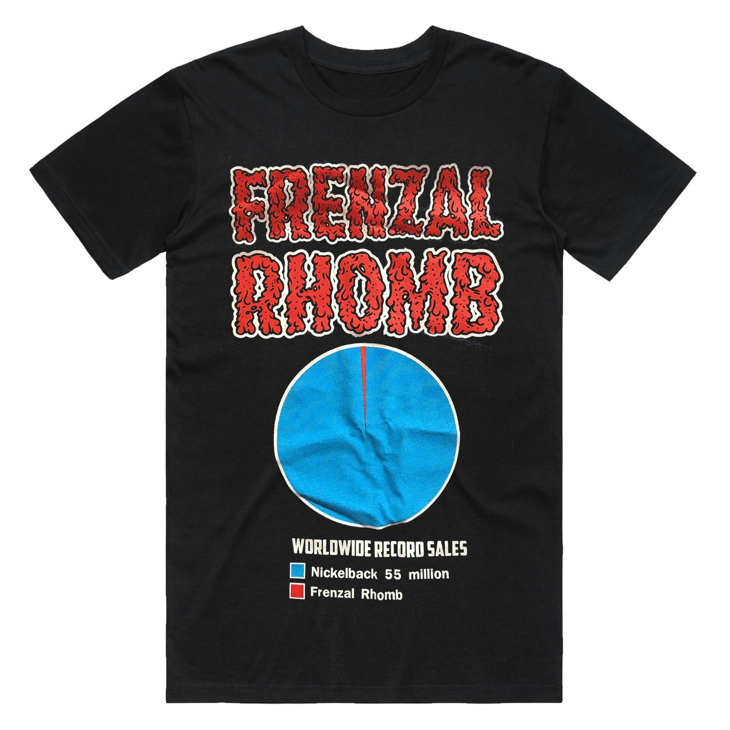 Frenzal Rhomb Worldwide Record Sales T-Shirt (Black)