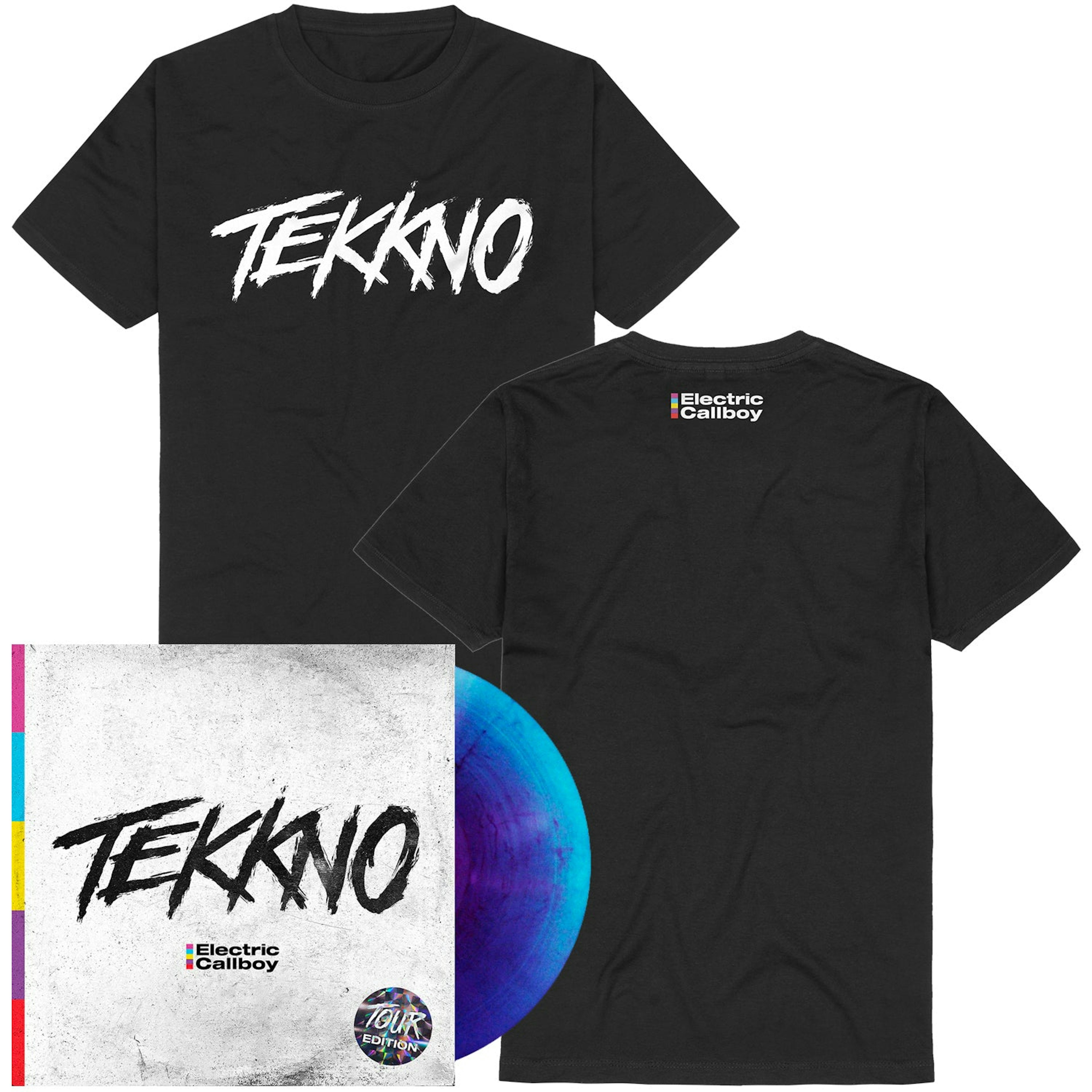 Electric Callboy Tekkno (Tour Edition) LP (Transparent Light Blue-Lilac ...