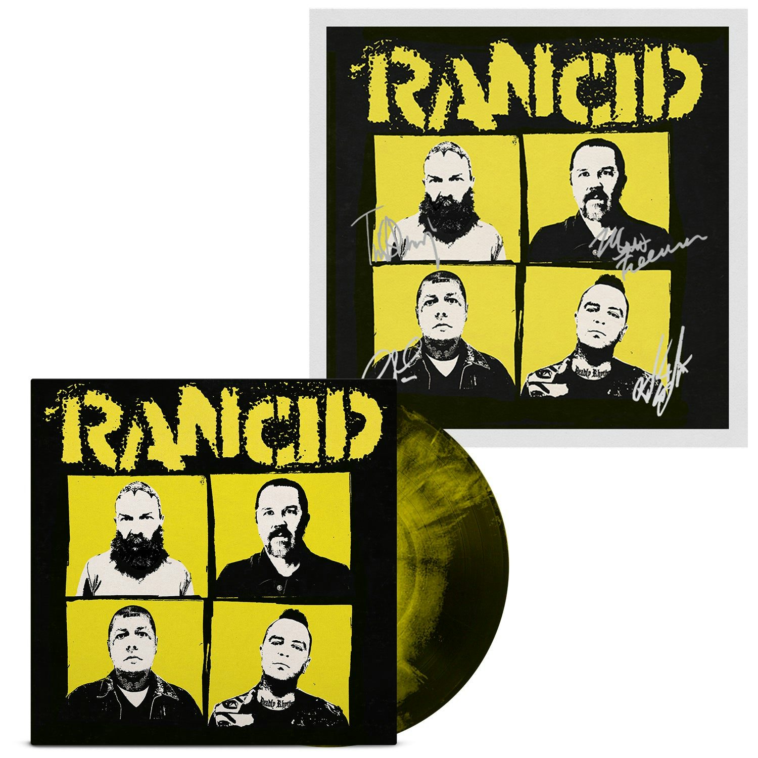 Rancid Tomorrow Never Comes LP (Galaxy Solid Black & Yellow Vinyl ...