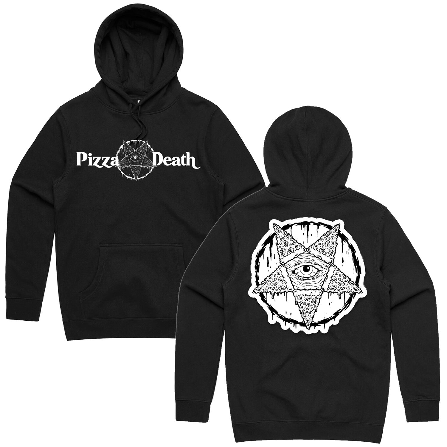 Pizza Death Logo Hoodie (Black)