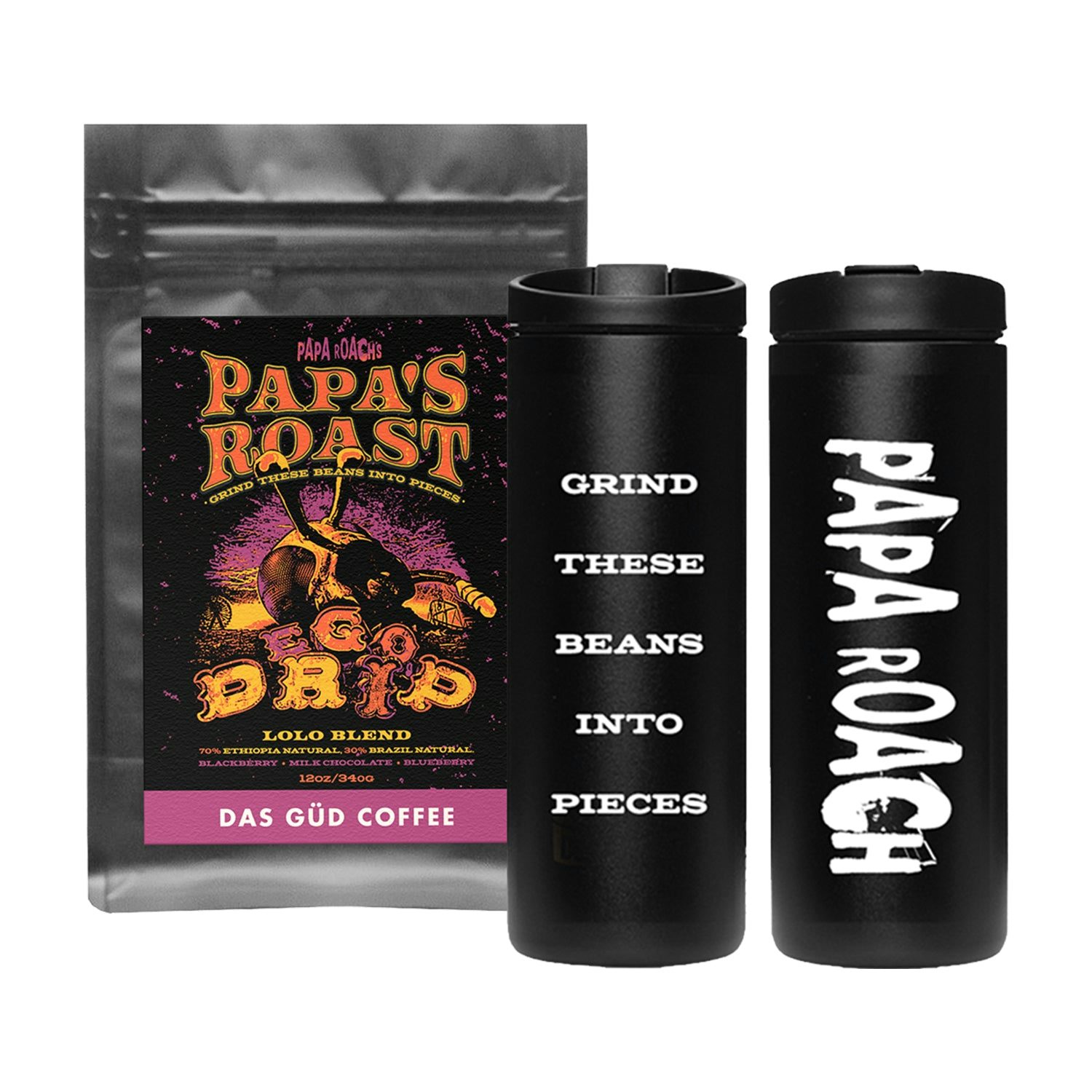 Papa Roach Papa's Roast Ego Drip Coffee Bundle