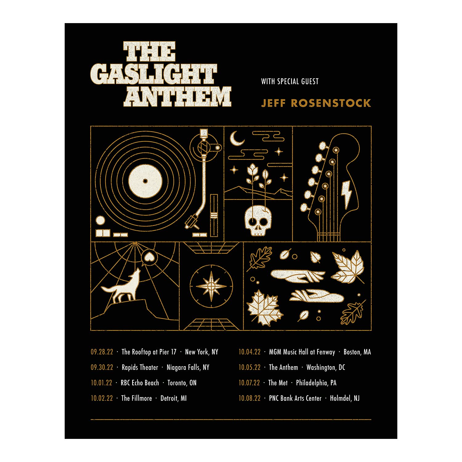 The Gaslight Anthem | 2022 Tour Poster