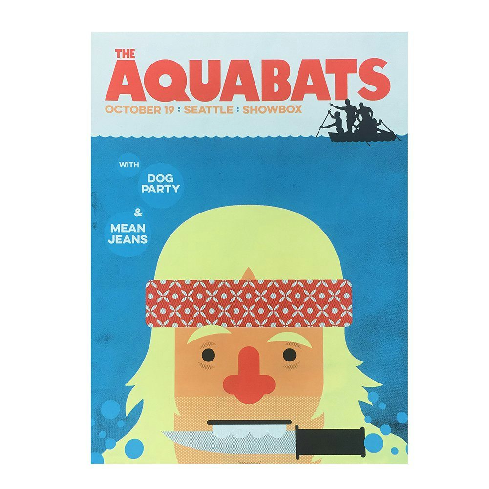 The Aquabats! Jaws Tour Poster Seattle 10/19