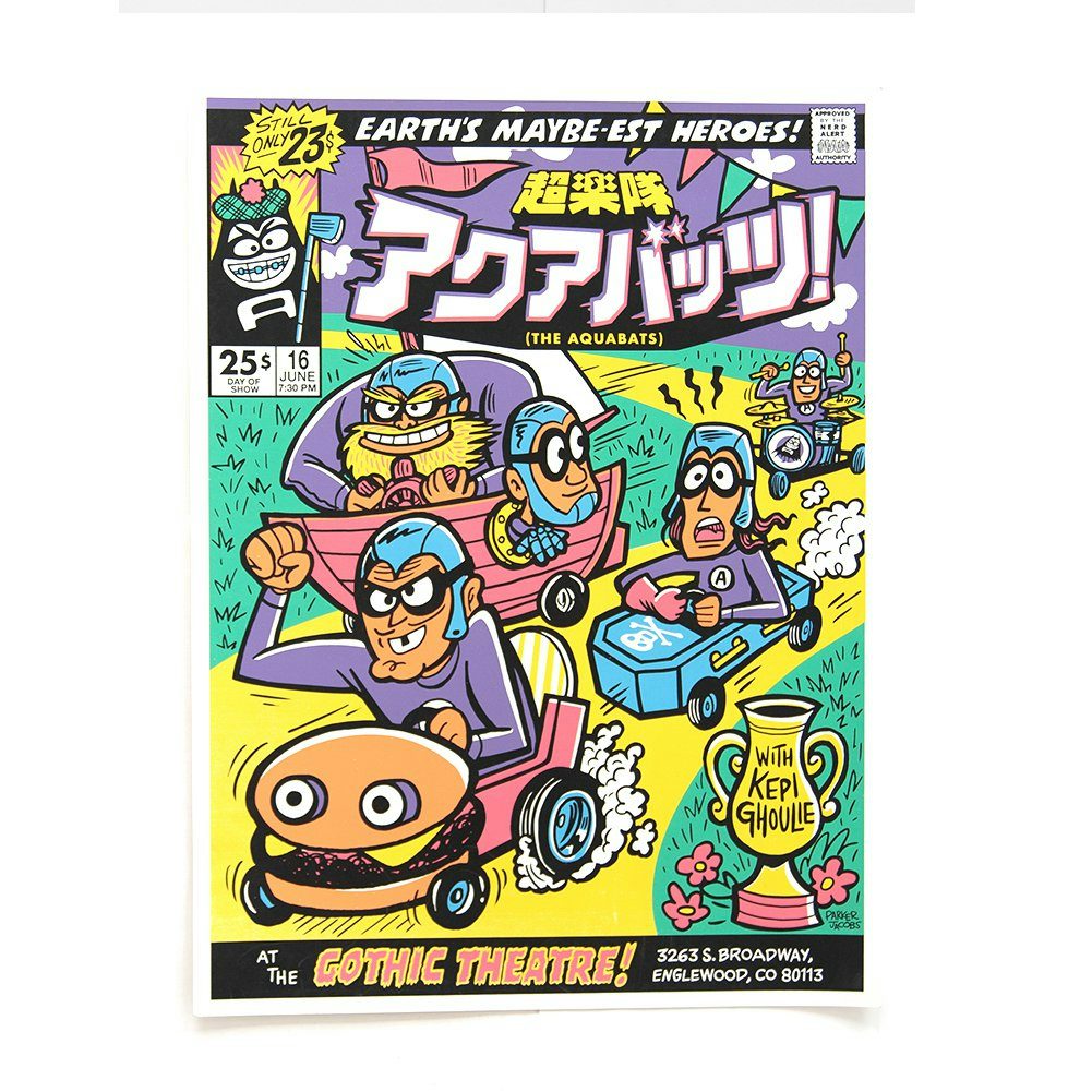 The Aquabats! Gothic Theatre Poster - Stealth Mode