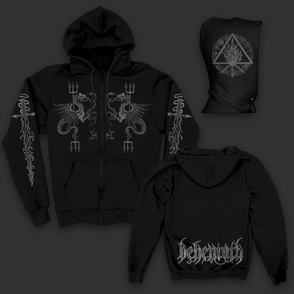 Behemoth Serpent Zip Up Sweatshirt (Black)