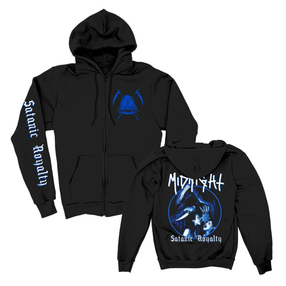 Midnight Satanic Royalty Zip Up Hoodie (Black)