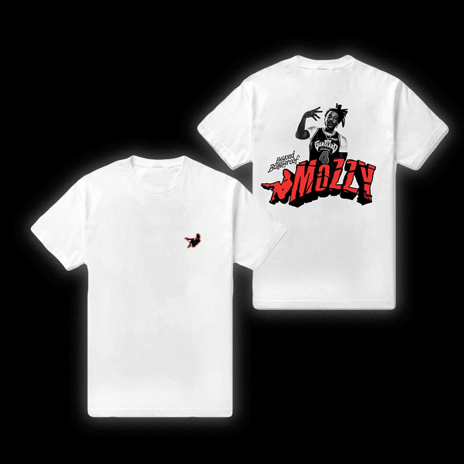 Mozzy M Logo White Tee + Download