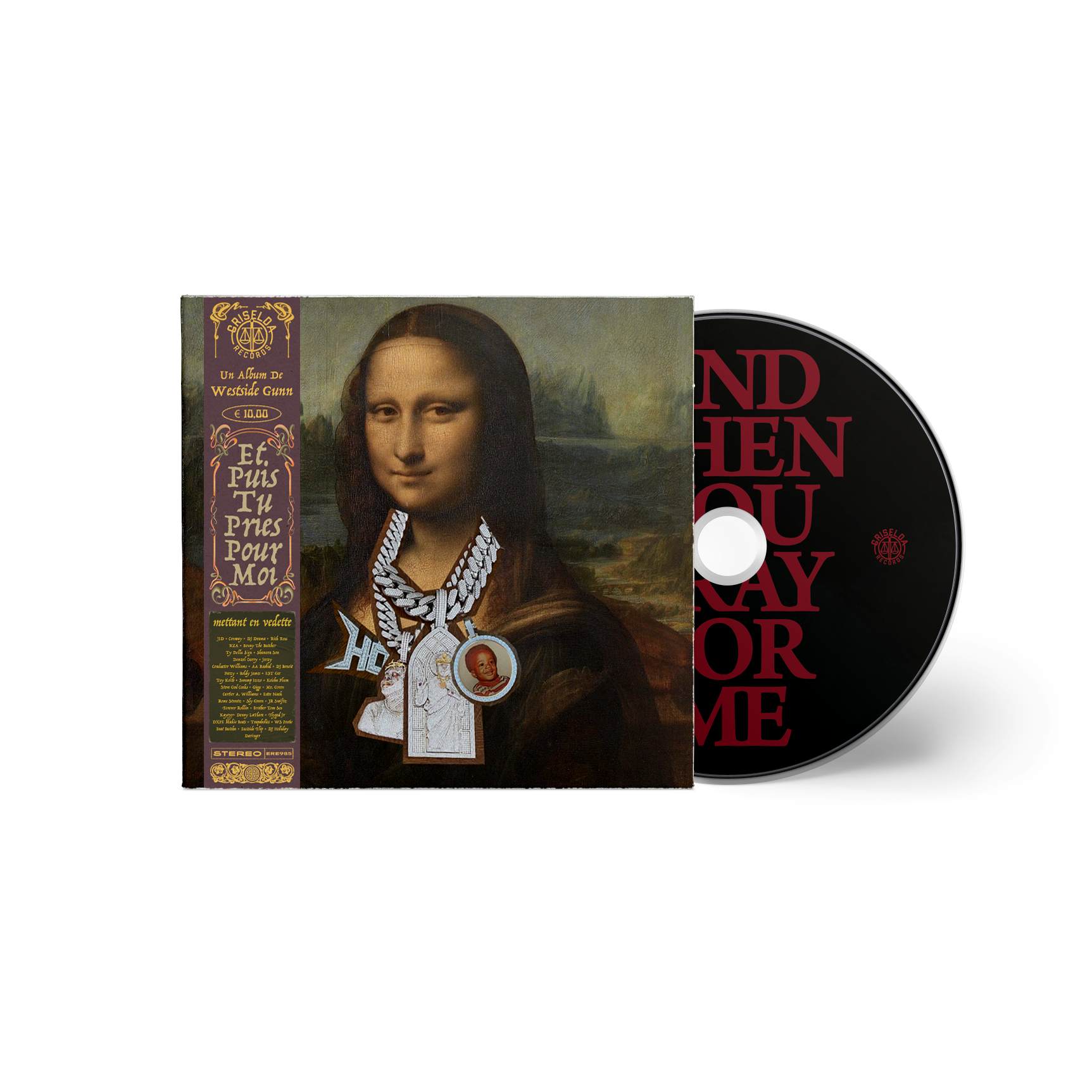 Westside Gunn - AND THEN YOU PRAY FOR ME CD - Mona Lisa Cover