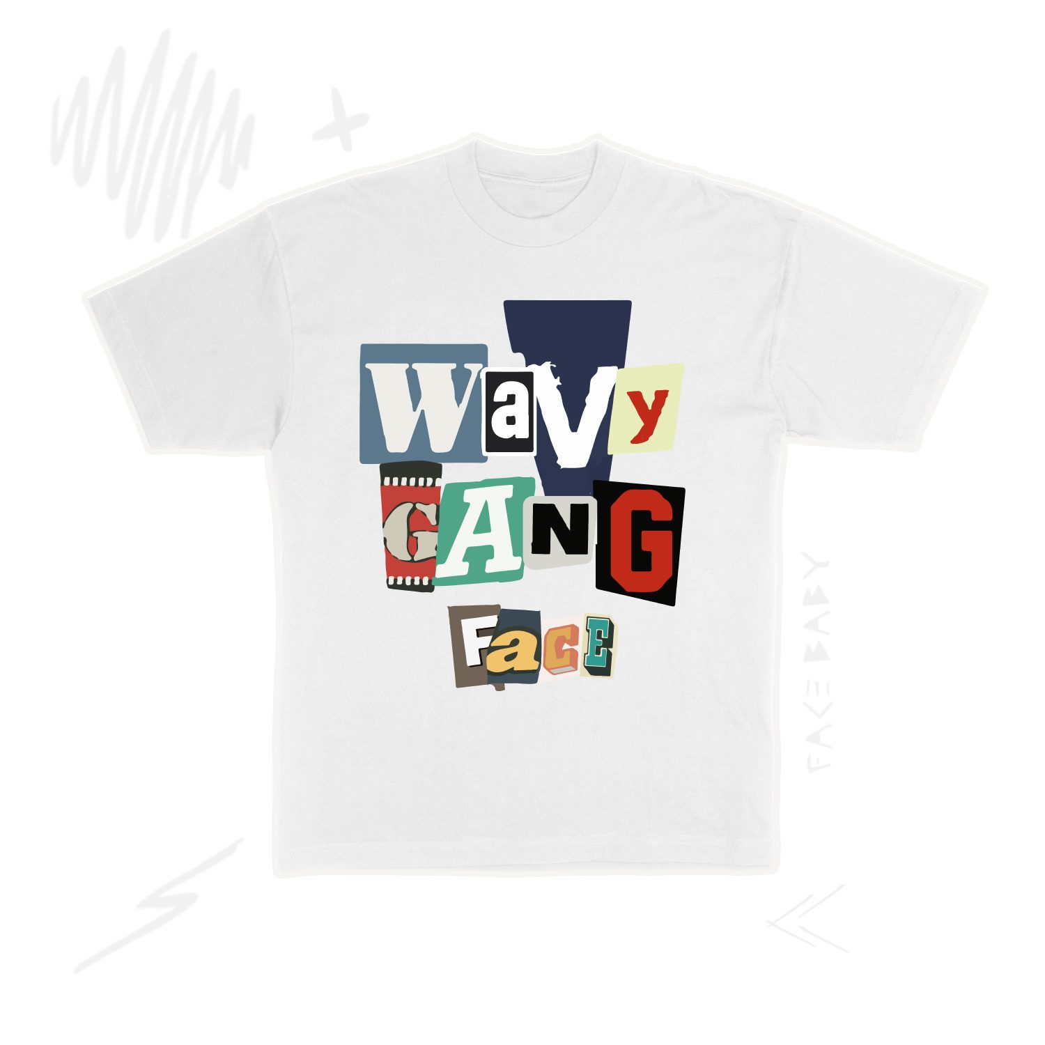 Babyface Ray Wavy Gang FACE T-Shirt (White)