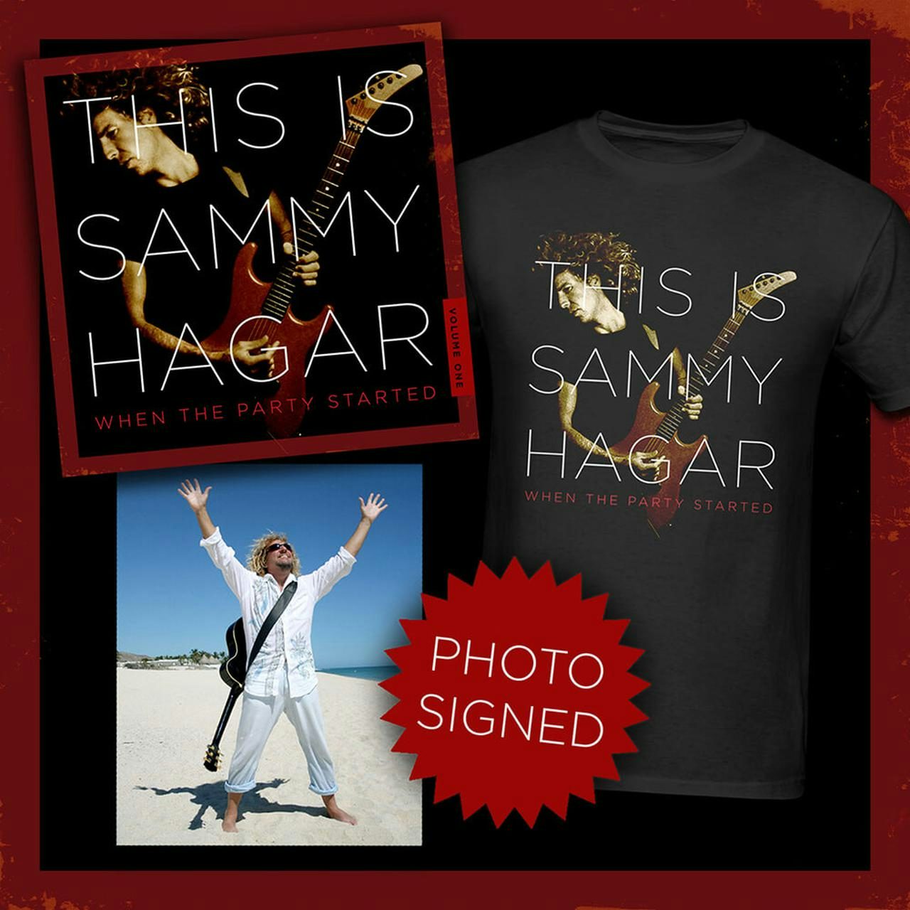 Sammy Hagar LIMITED SIGNED This Is Sammy Bundle