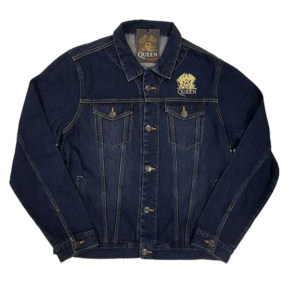 Queen Denim Jacket - Classic Crest (With Back Print)