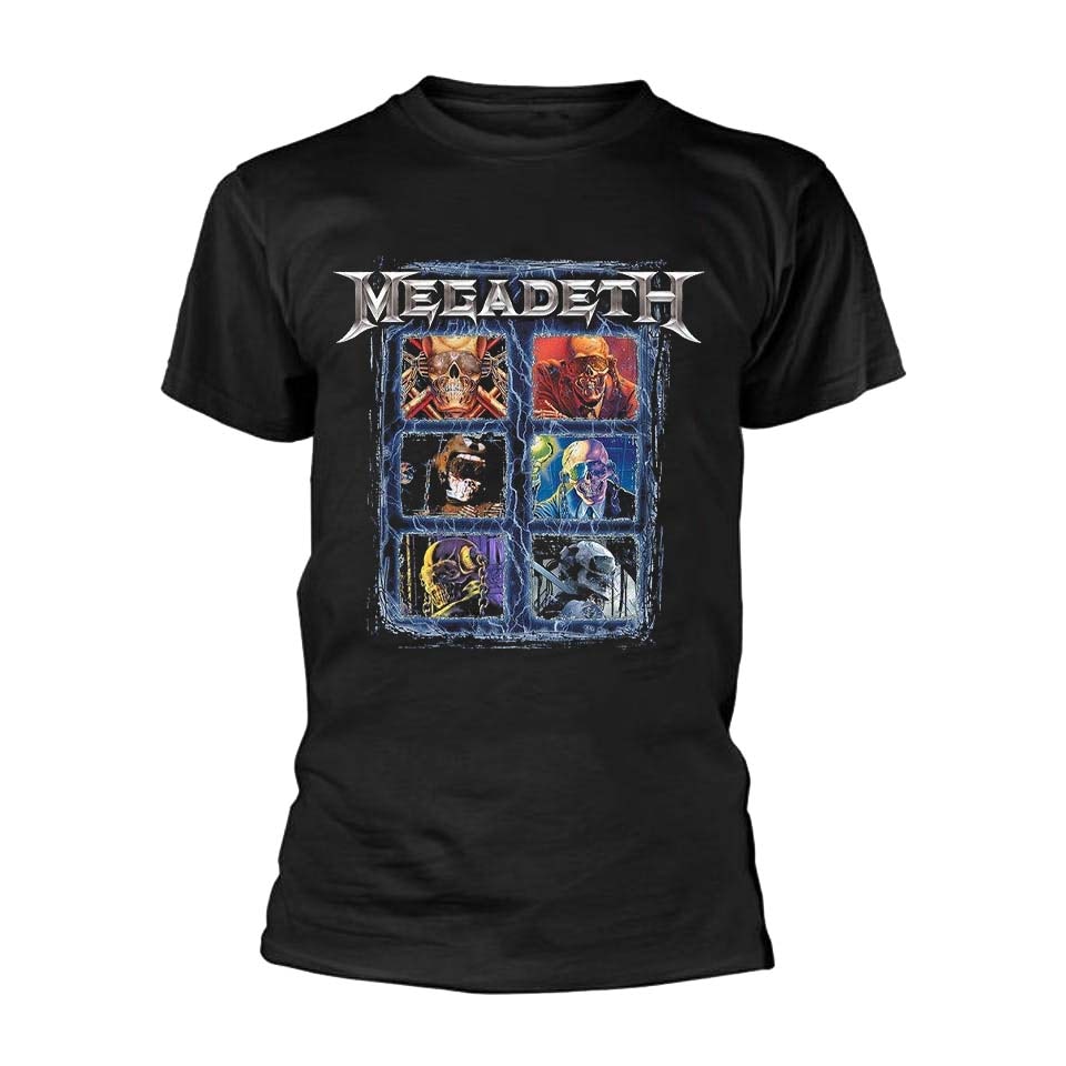 Megadeth Megadeath T Shirt - Vic Head Grid