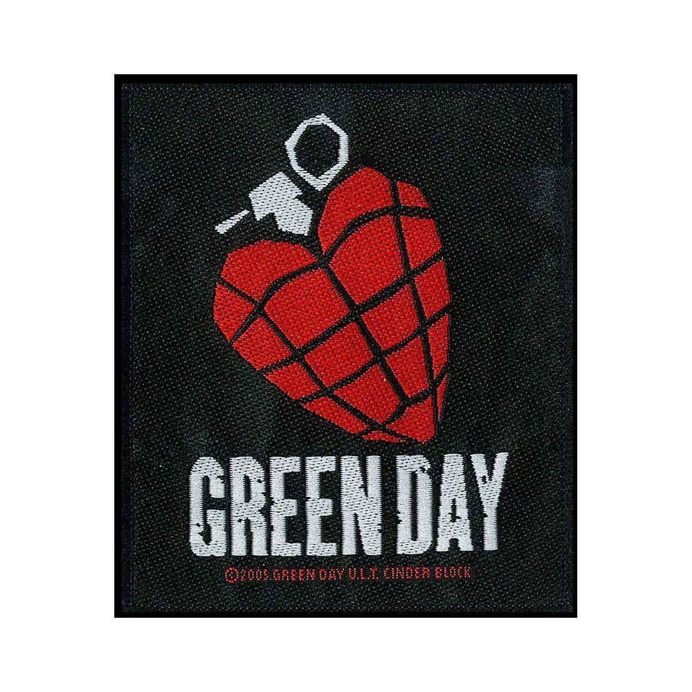 Green Day Patch - Heart Grenade Standard Patch