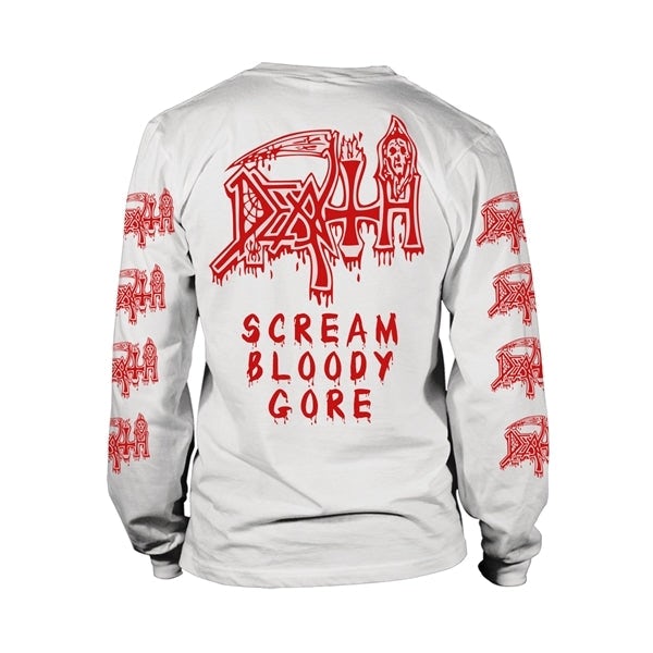 Death Long Sleeve T Shirt - Scream Bloody Gore