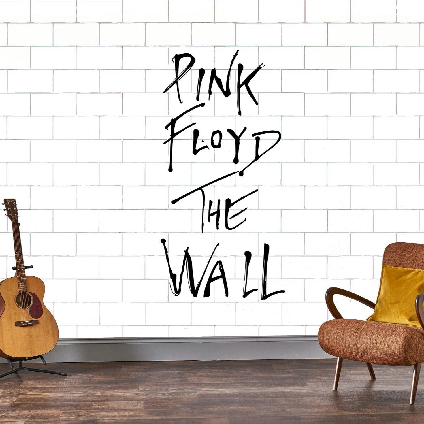 Rock Roll Pink Floyd Mural - 4m X 2.5m - The Wall