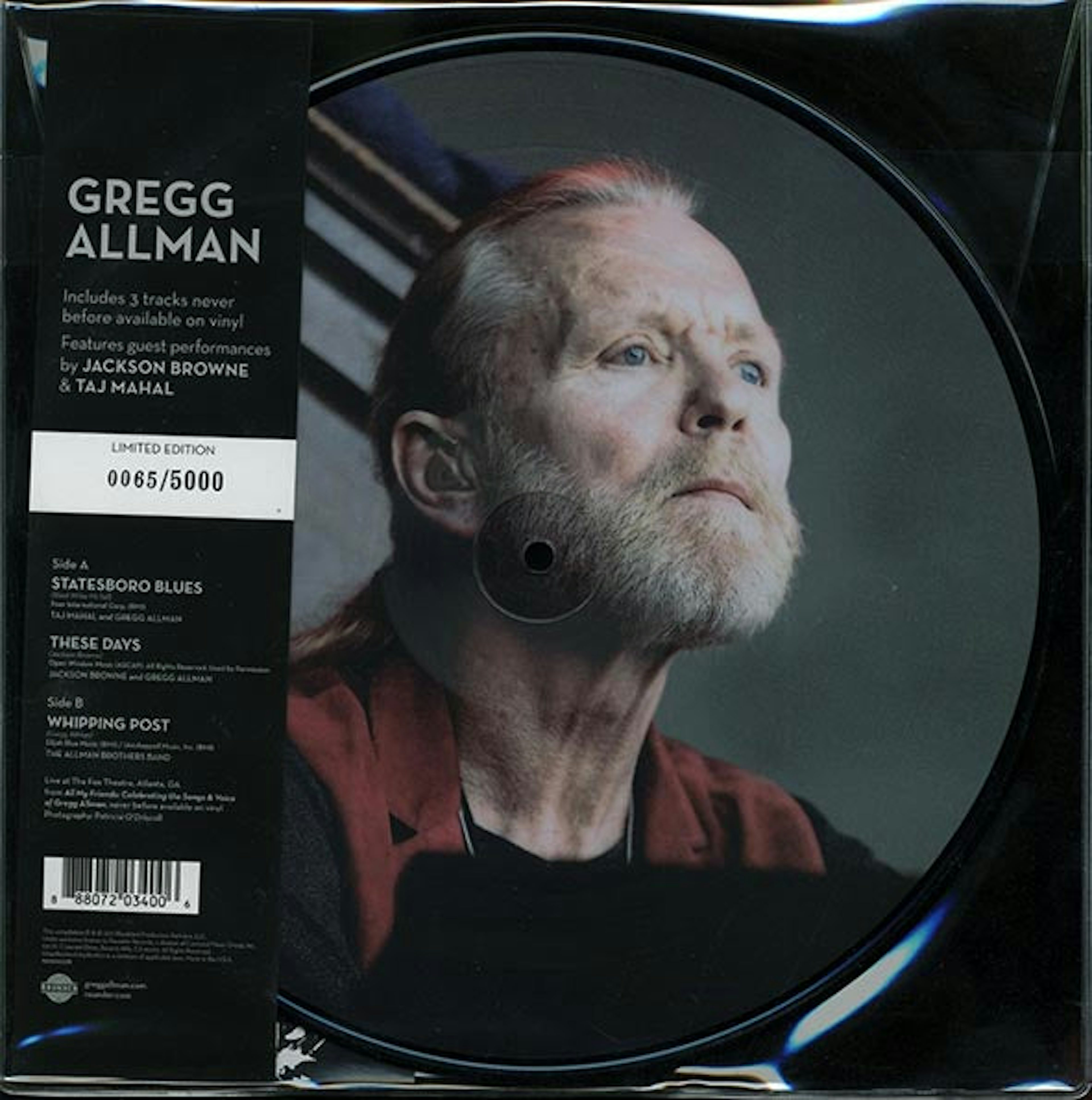 Gregg Allman LP - Live Picture Disc (numbered ltd.ed.) (10") (incl. mp3 ...