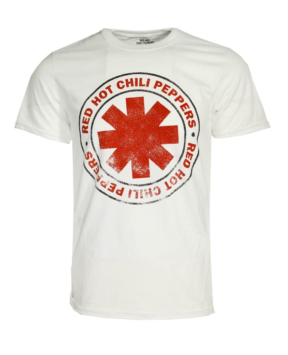 Red Hot Chili Peppers Distressed Outline Logo - T Shirt