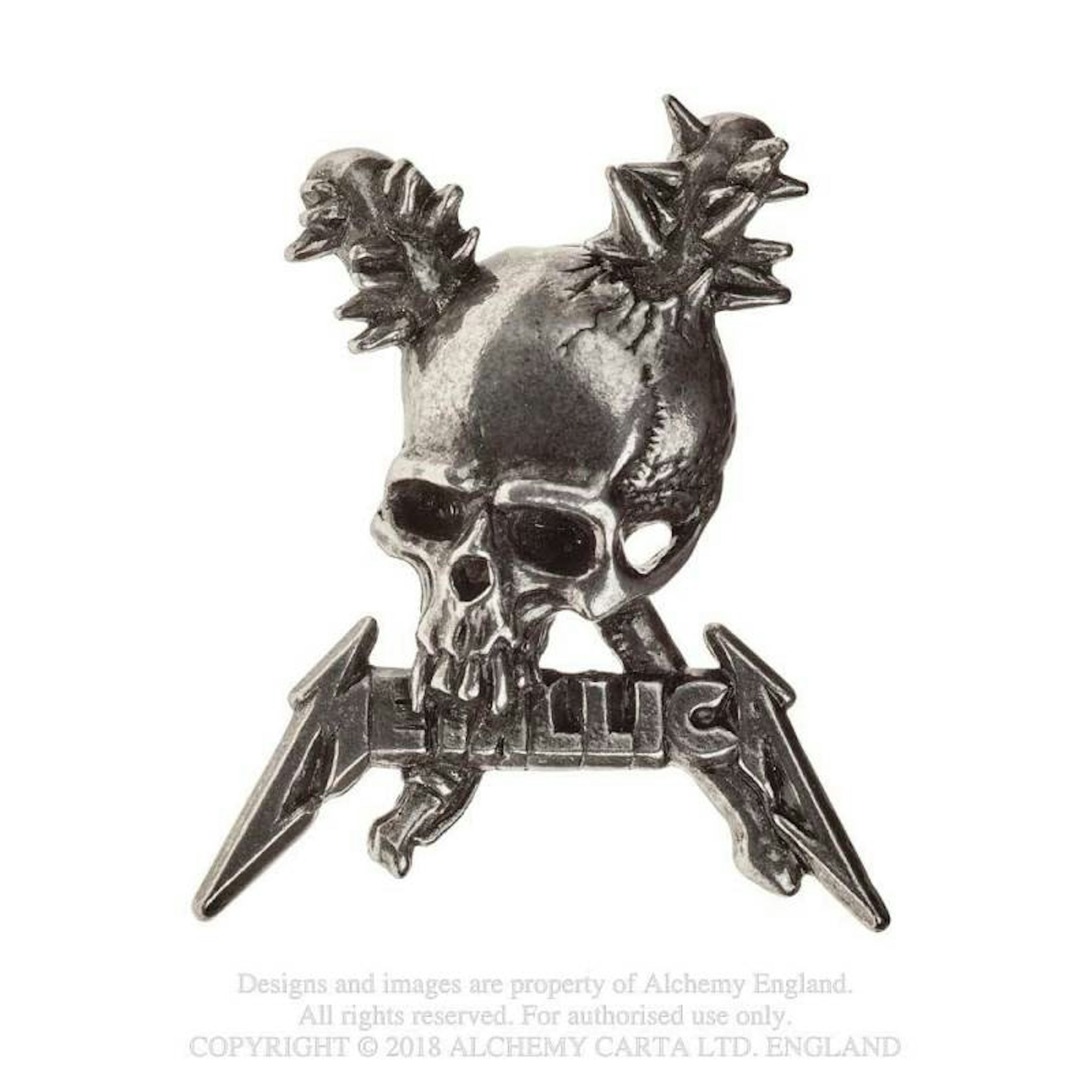 Metallica Pin Badge - Damage Inc. Skull