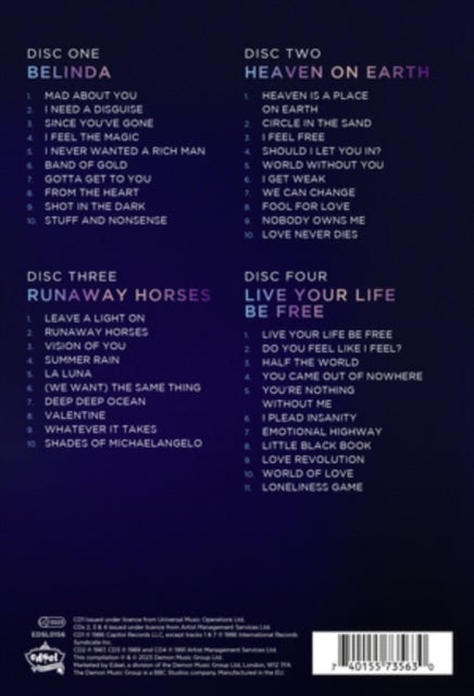 Belinda Carlisle CD - Decades Volume 1: The Studio Albums Part 1 ...