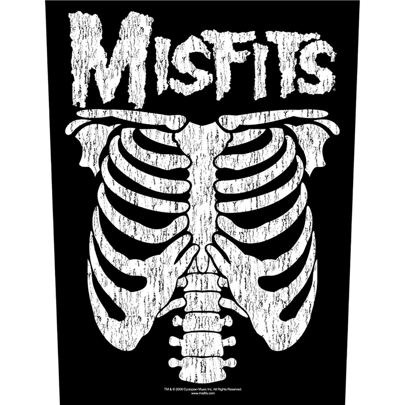 Misfits Back Patch - Ribcage (Backpatch)